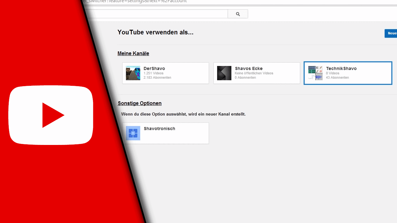 Zweiten Youtube Kanal erstellen 2015 Tutorial - Technikshavo