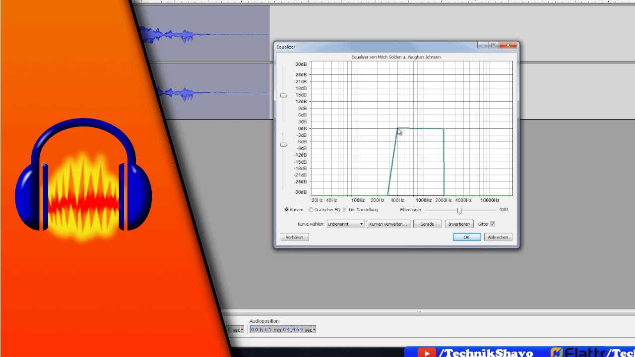 Audacity Funkgerät Effekt / Walky Talky Tutorial - Technikshavo