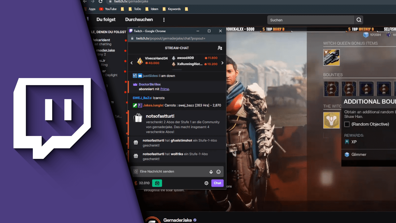 Twitch Chat Popout / Twitch Chat im eigenen Fenster | Tutorial
