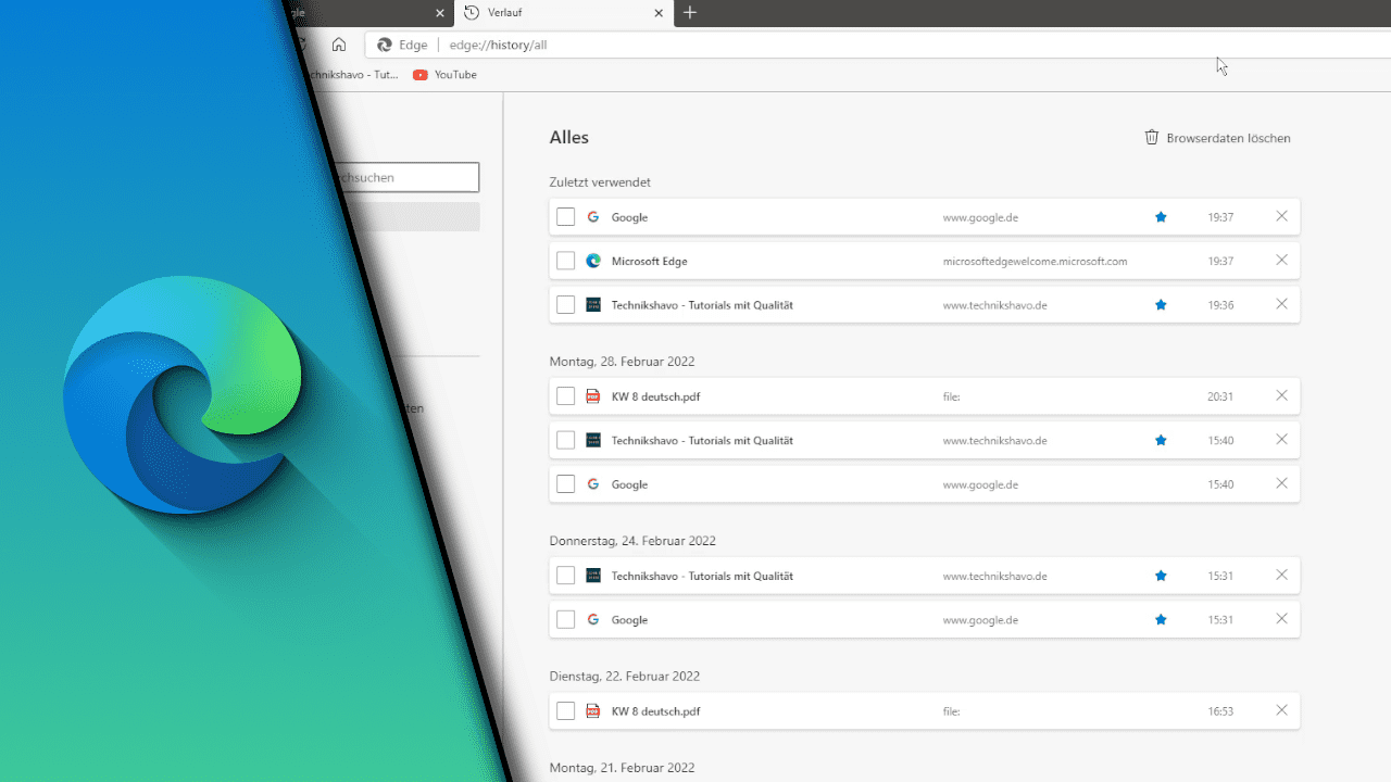 Microsoft Edge Verlauf löschen | Tutorial - Technikshavo.de