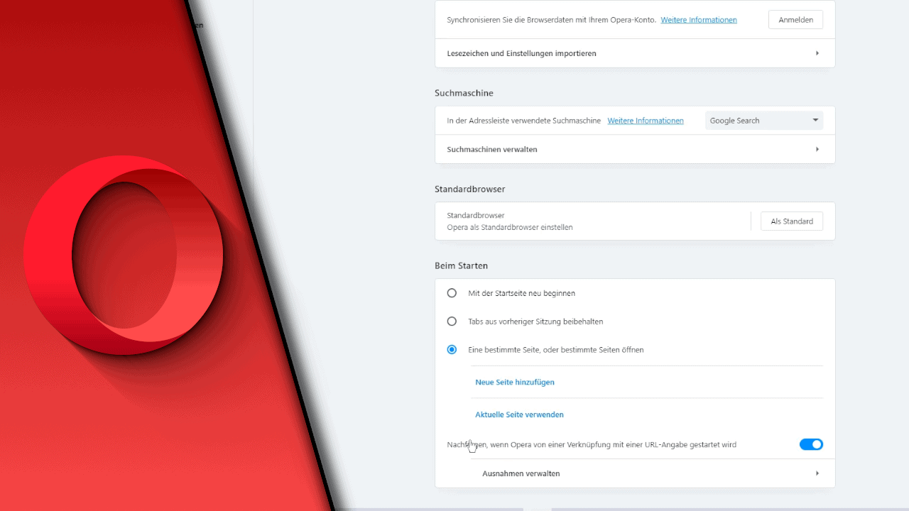 Opera Startseite ändern | Tutorial - Technikshavo.de