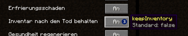 Minecraft Inventar behalten, wenn man stirbt (Befehl & Einstellungen)