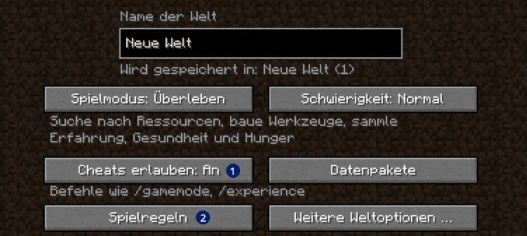 Minecraft Inventar behalten, wenn man stirbt (Befehl & Einstellungen)